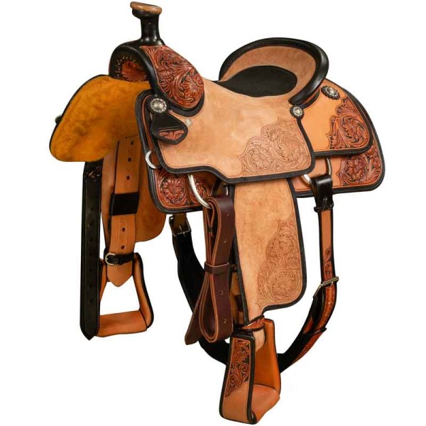 Spot Tooled Roper Saddle - Hebillas Personalizadas